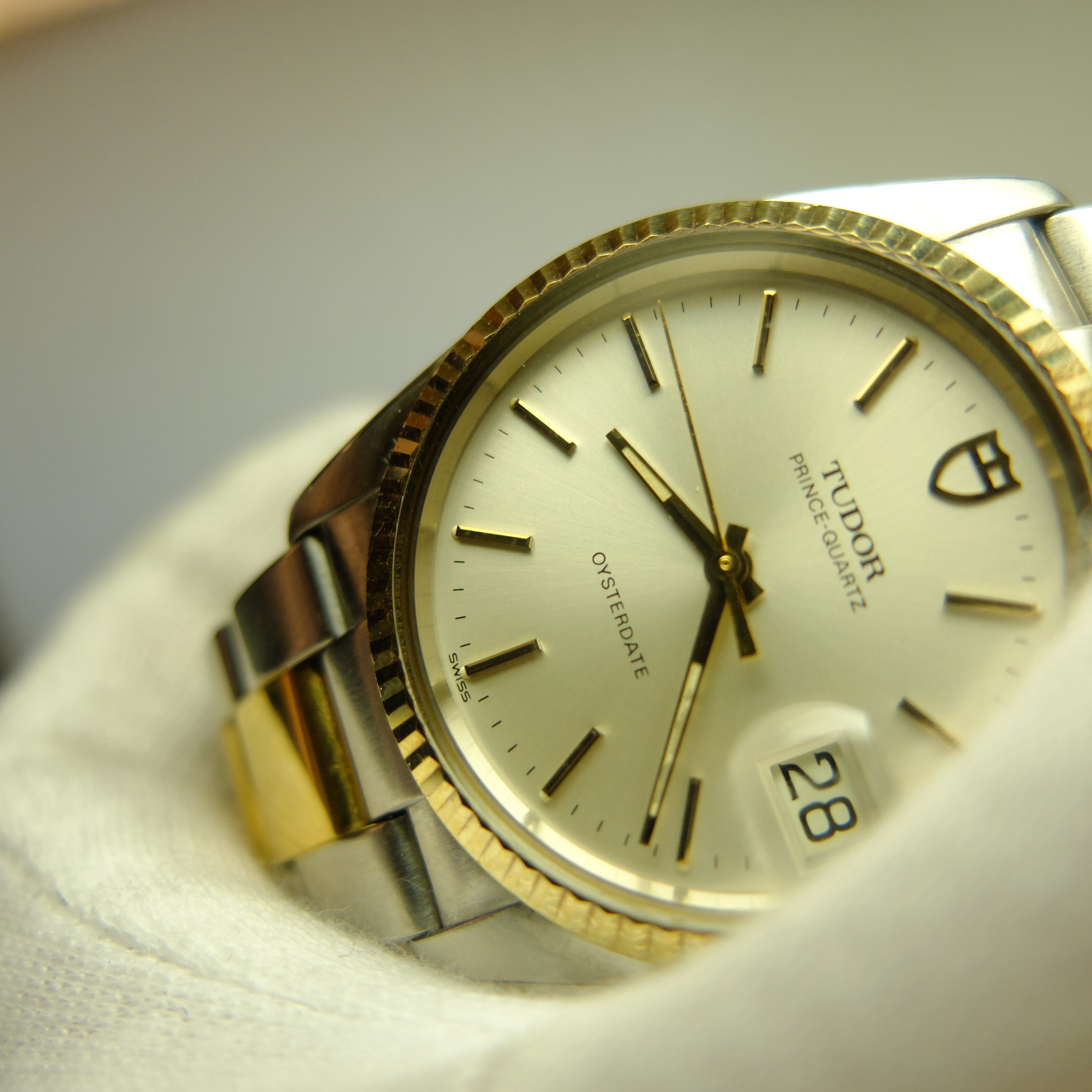 FS: 63 PIC TUDOR TWO TONE PRINCE QUARTZ WITH 78370 OYSTER BAND,USD1188 ...